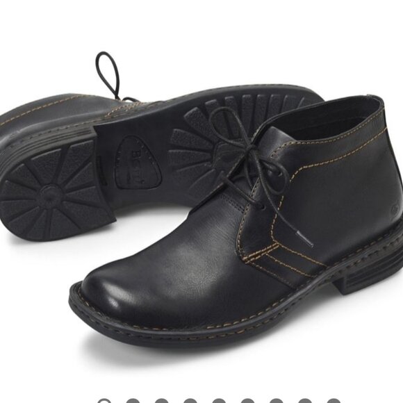 Born | Shoes | Born Harrison Boots Mens Black Leather Chukka City Size ...